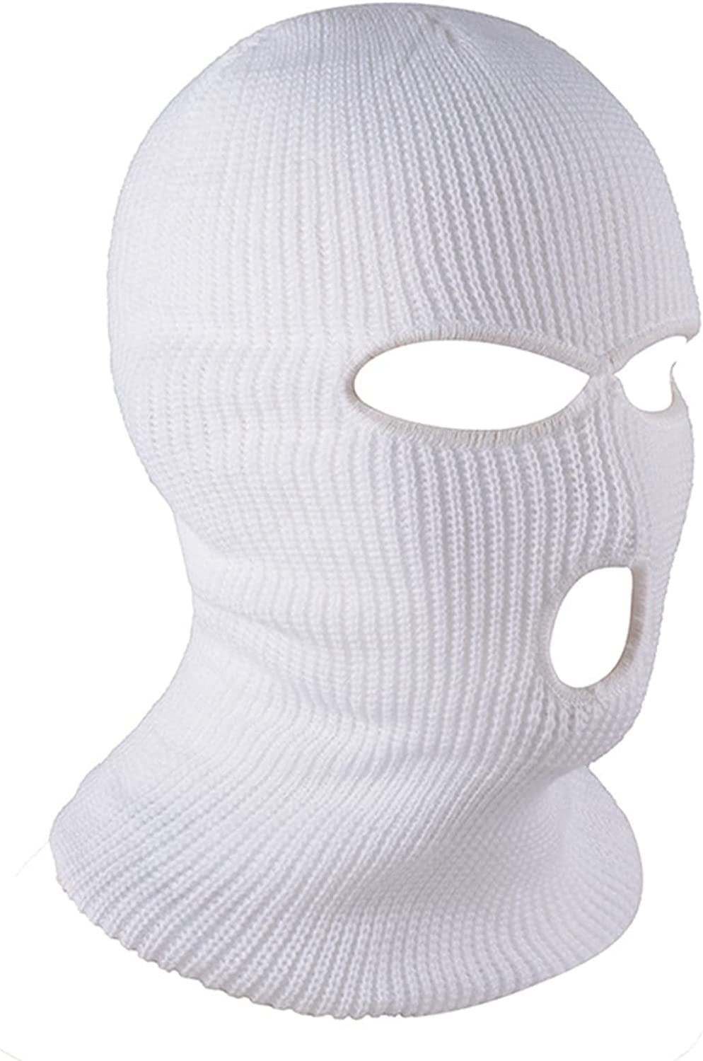 Zukuco 3-Hole Knitted Full Face Cover Ski Mask, Winter Balaclava Warm ...
