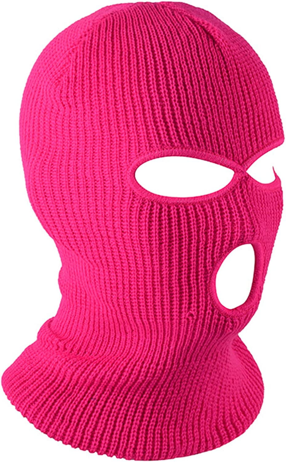 Zukuco 3-Hole Knitted Full Face Cover Ski Mask, Winter Balaclava Warm ...