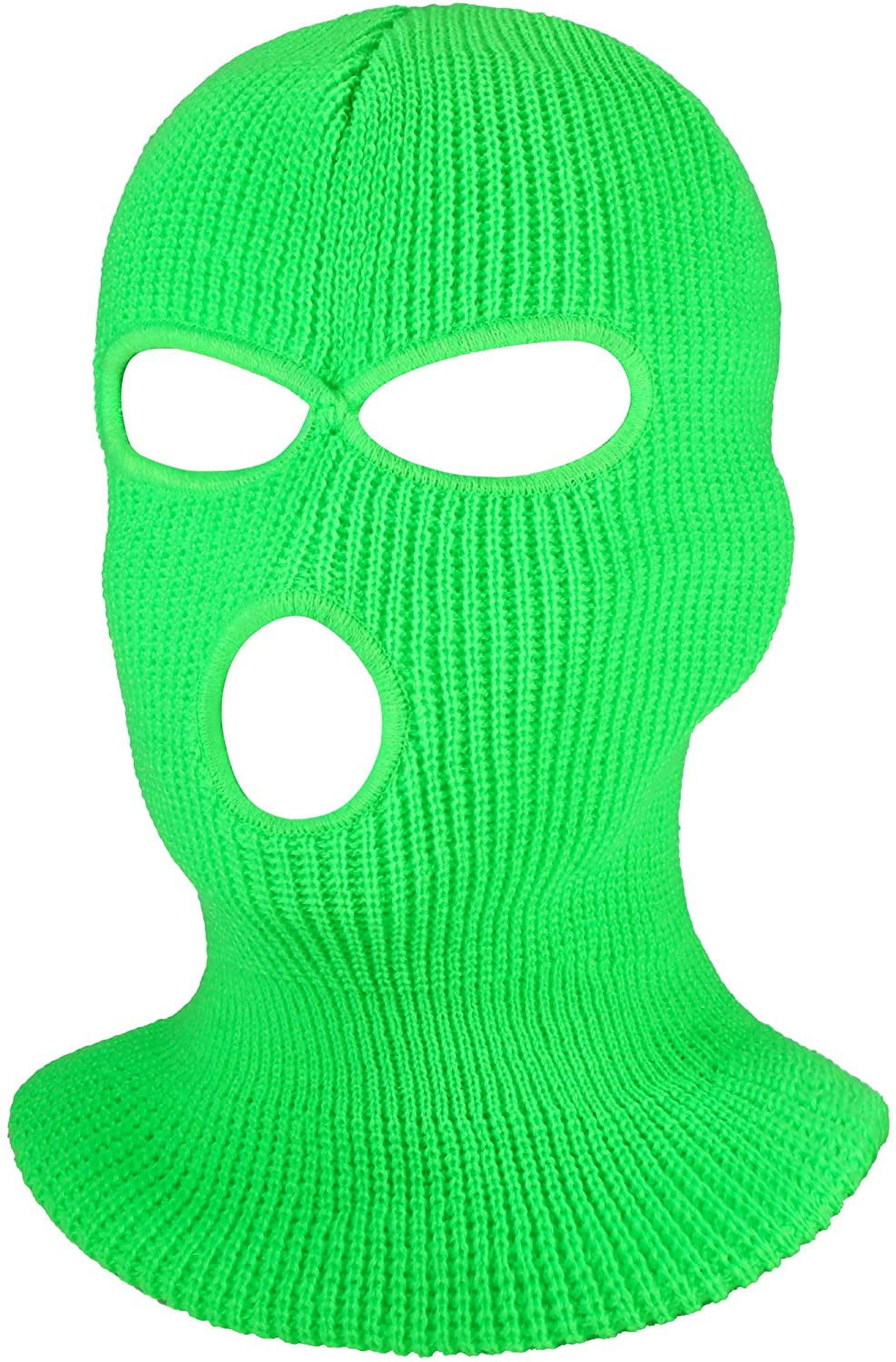 Zukuco 3-Hole Knitted Full Face Cover Ski Mask Winter Warm Knit Mask ...