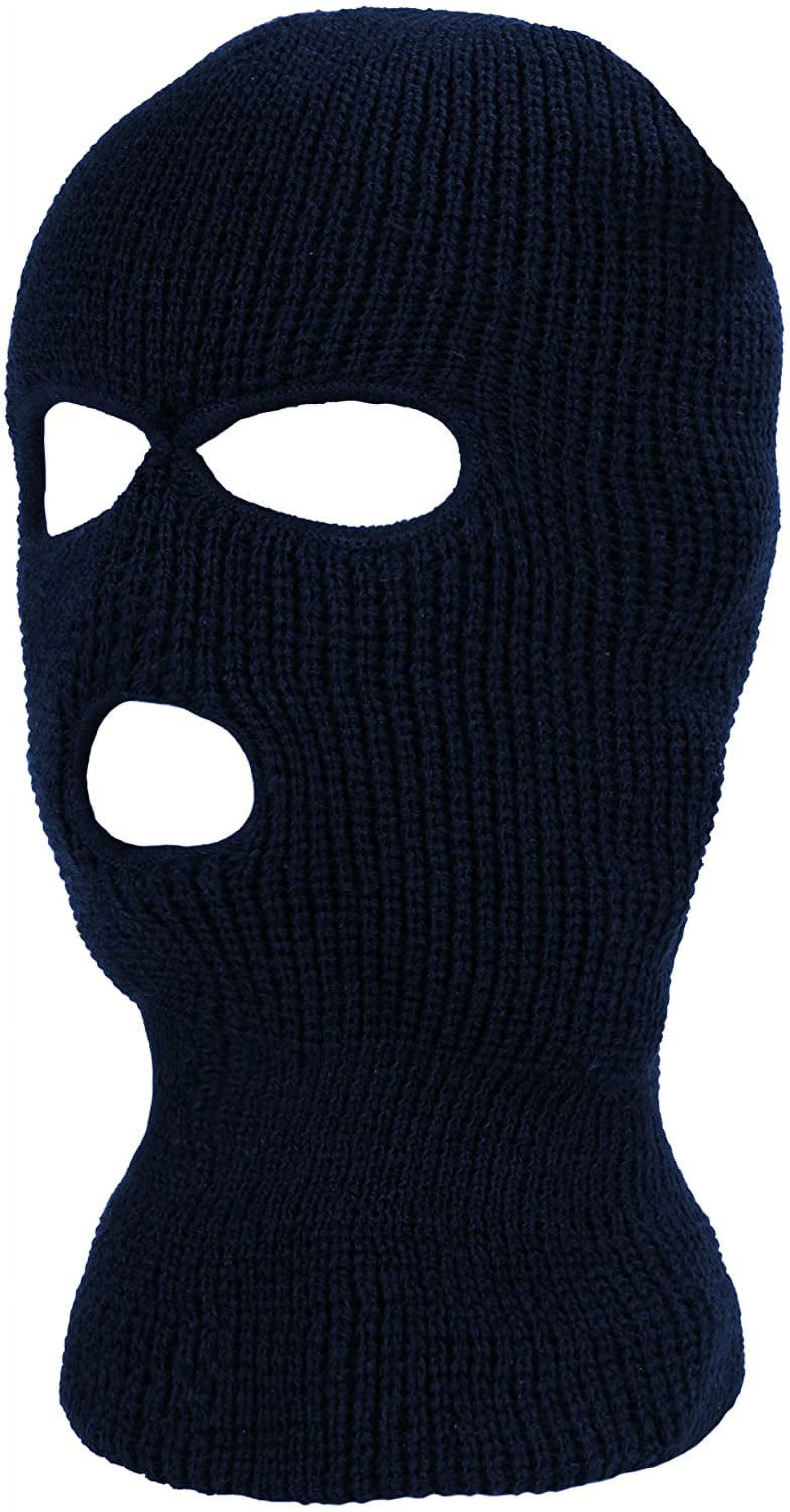 Zukuco 3-Hole Knitted Full Face Cover Ski Mask Winter Warm Knit Mask ...