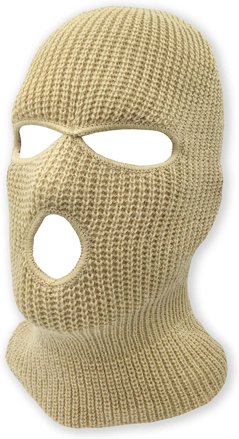 Zukuco 3 Hole Knitted Full Face Ski Mask Winter Face Cover for Outdoor ...