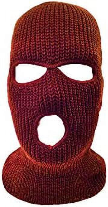 Zukuco 3 Hole Outdoor Full Face Cover Knitted Thermal Ski Mask for Men ...