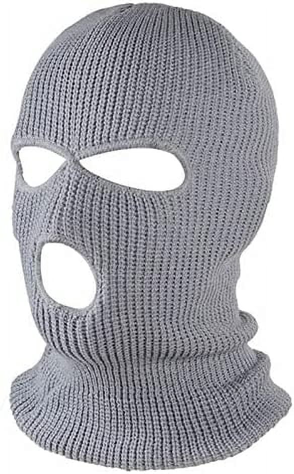 Zukuco 3 Hole Winter Knitted Mask, Outdoor Sports Full Face Cover Ski ...