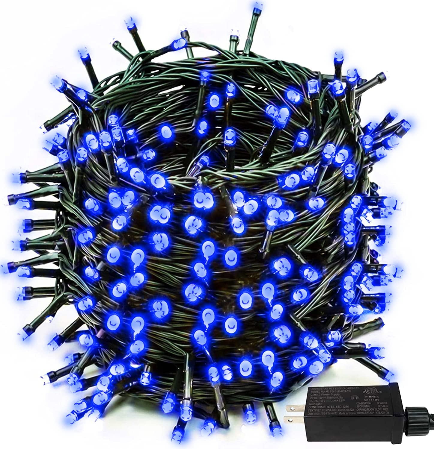 Zukuco 33FT 100 LED Christmas String Lights Indoor/Outdoor, 8 Lighting ...