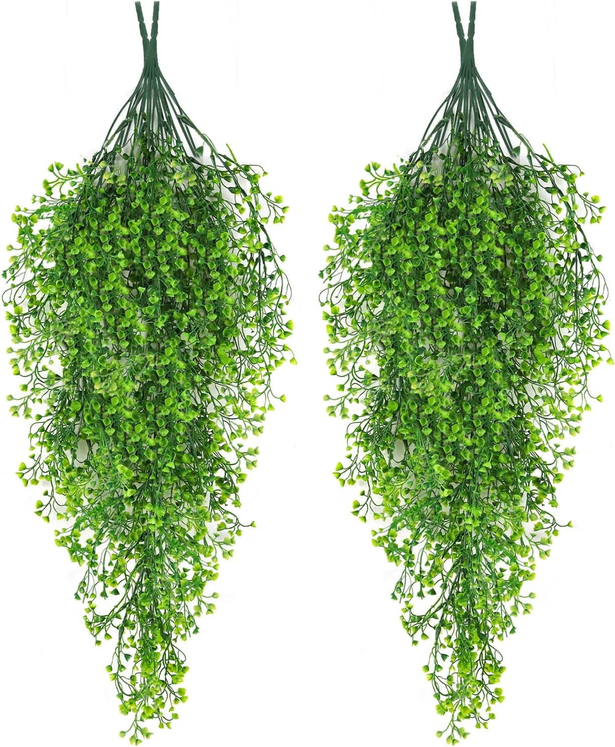 Zukuco 4 Pcs Artificial Hanging Plants Fake Ferns Faux Hanging Ivy ...