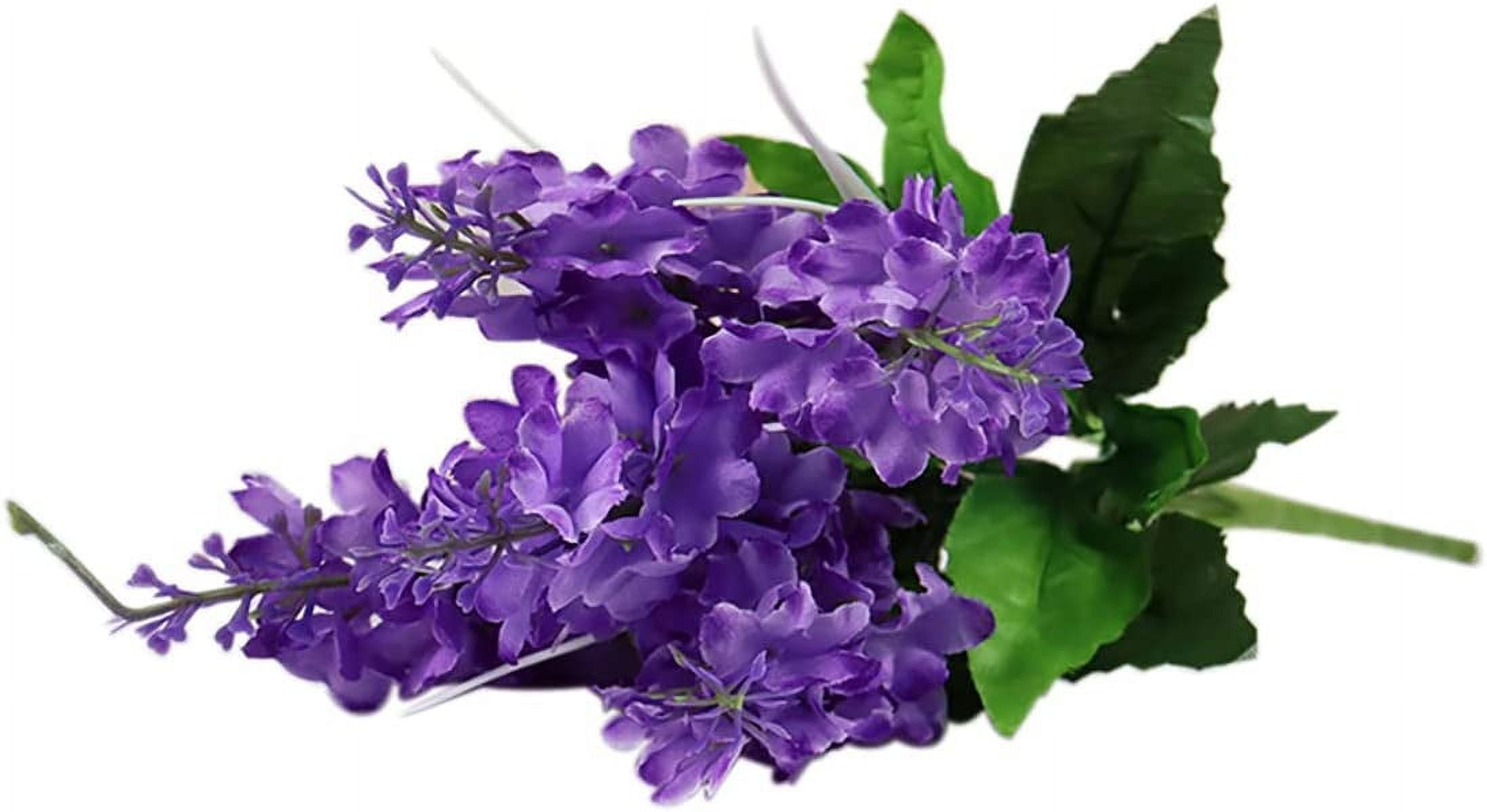 Zukuco 6Pcs Artificial Hyacinth Flower Bouquet, 13.7 inch Silk Hyacinth Flowers Fake Flower with ...