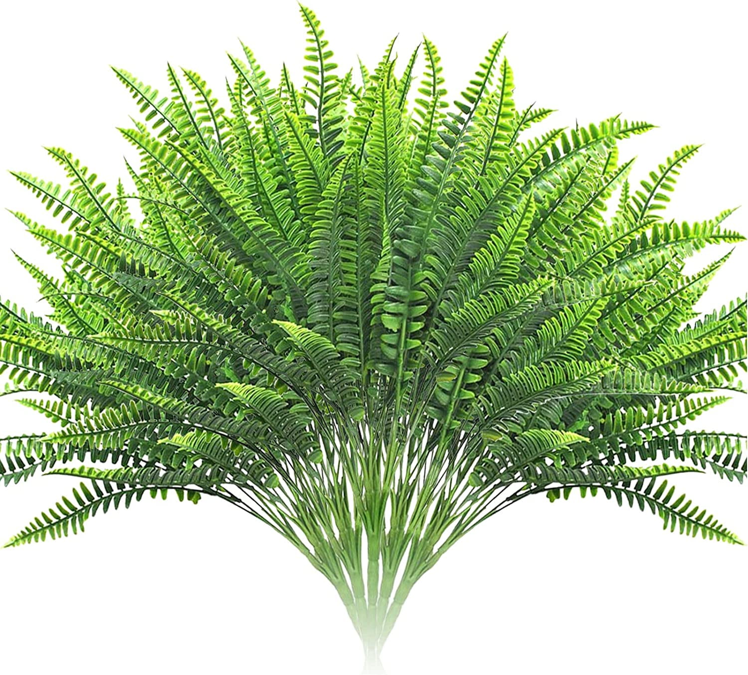 Zukuco Artificial Boston Fern Plants, Bushes Faux Plants Shrubs ...