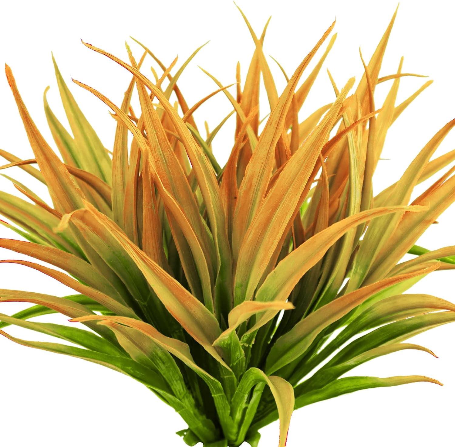 Zukuco Artificial Fake Grass,4PCS Outdoor Faux Grasses Plastic Plants ...
