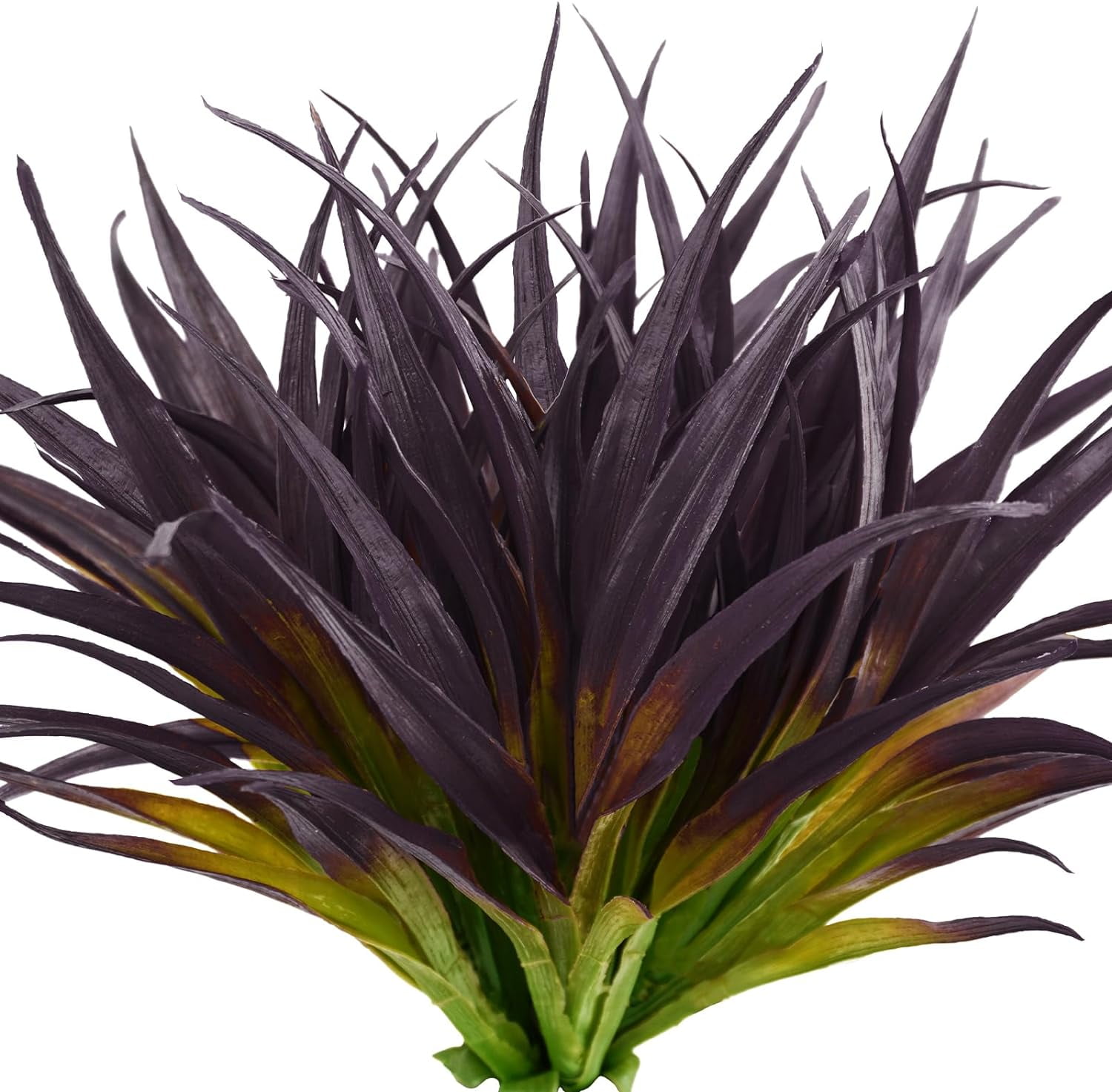 Zukuco Artificial Fake Grass,8PCS Outdoor Faux Grasses Plastic Plants ...