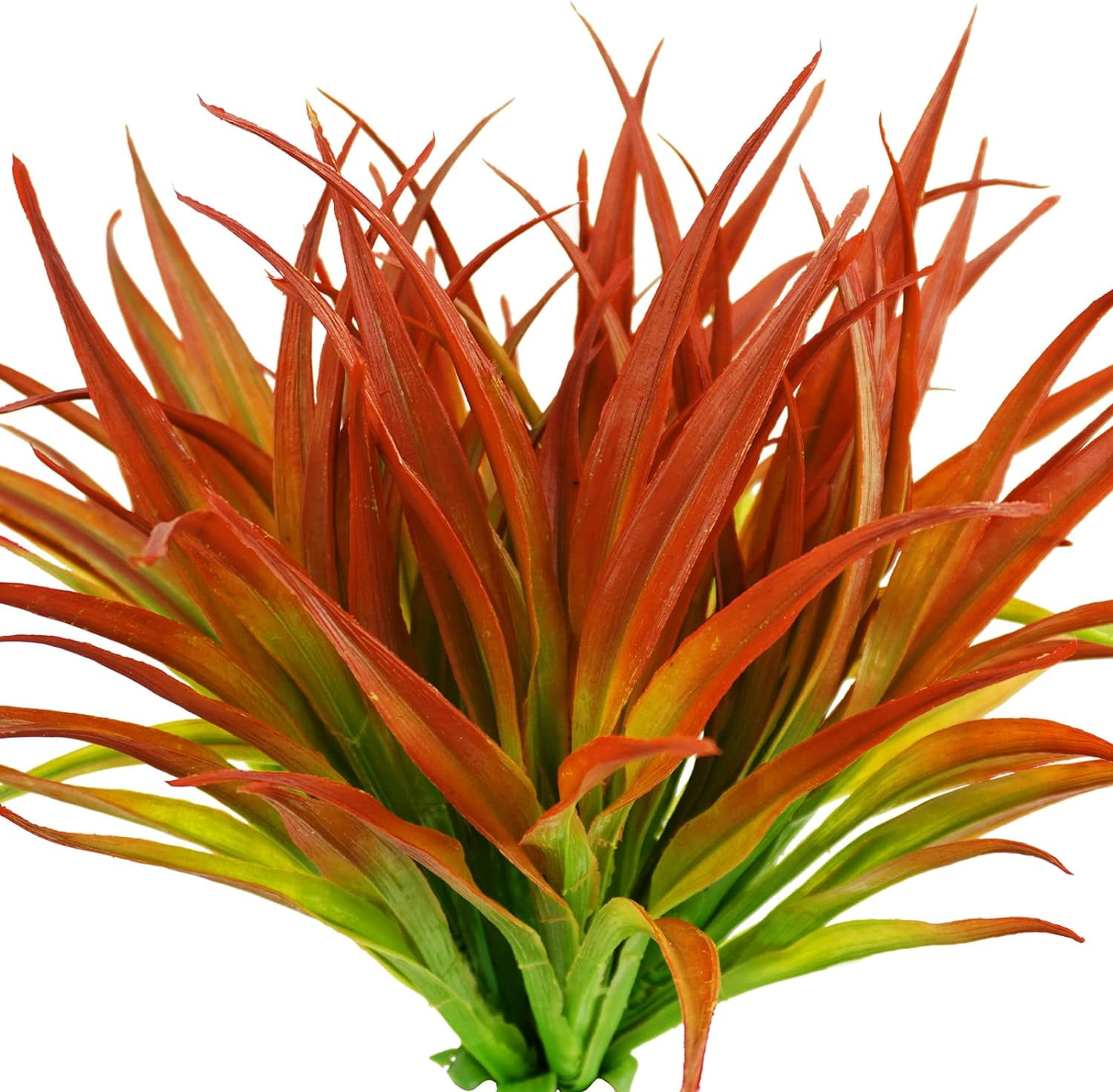 Zukuco Artificial Fake Grass,8PCS Outdoor Faux Grasses Plastic Plants ...