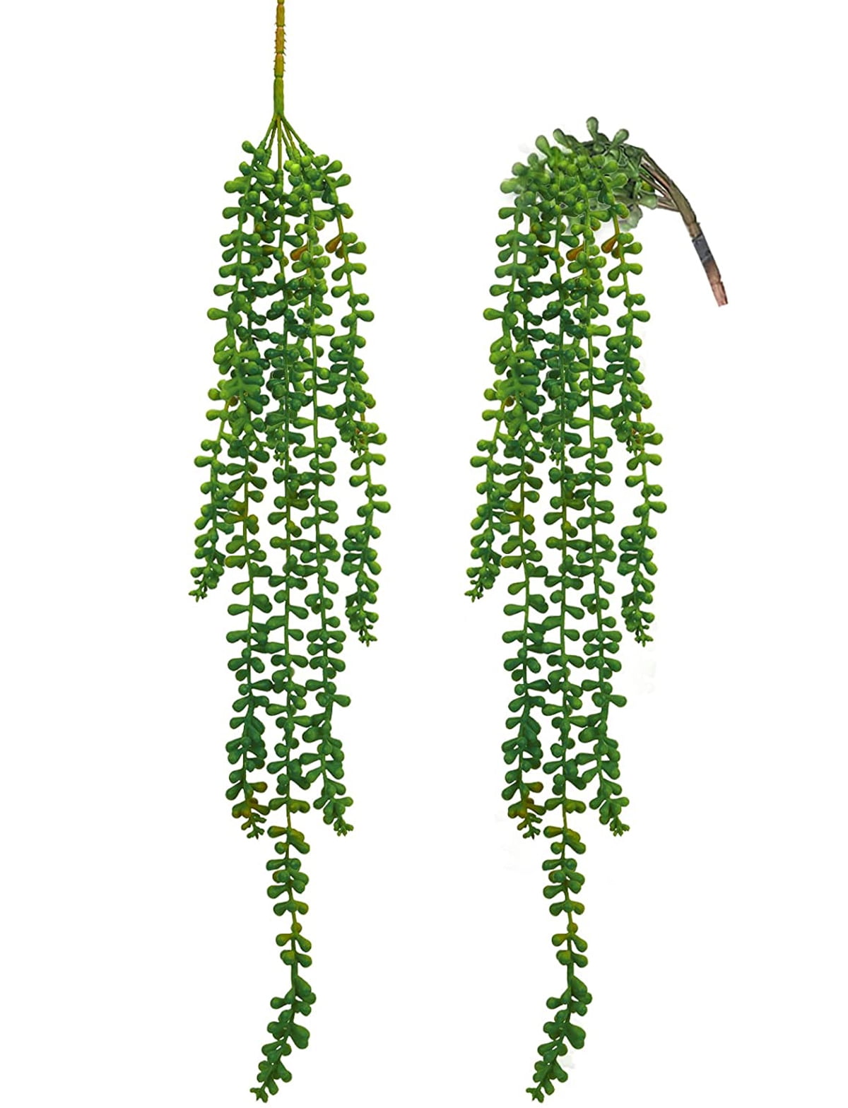 Zukuco Artificial String of Pearls Hanging Plants Fake Succulents ...