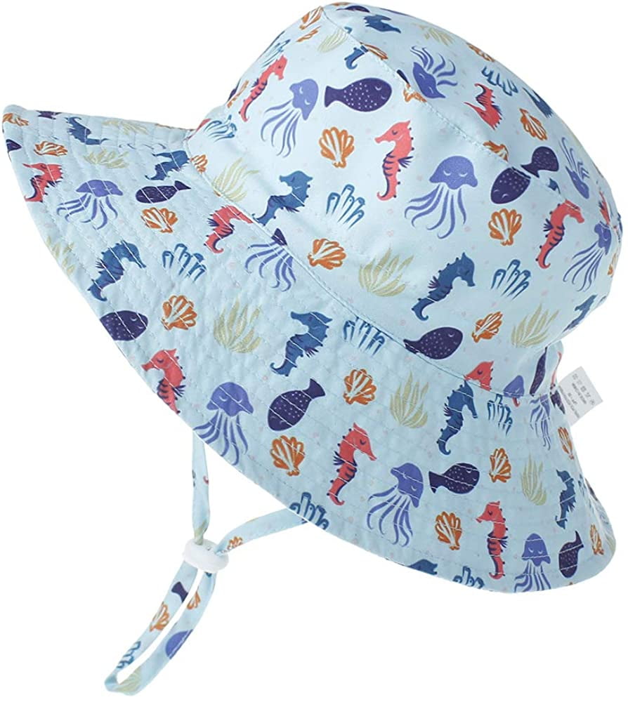 Zukuco Baby Sun Hat Infant Summer Adjustable Cap UPF 50+ Sun Protection ...