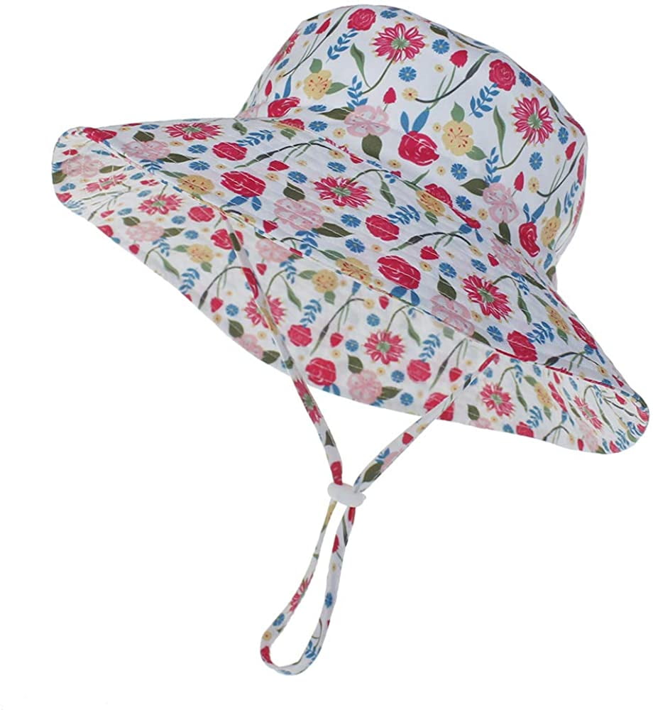 Zukuco Baby Sun Hat Infant Summer Adjustable Cap UPF 50+ Sun Protection ...