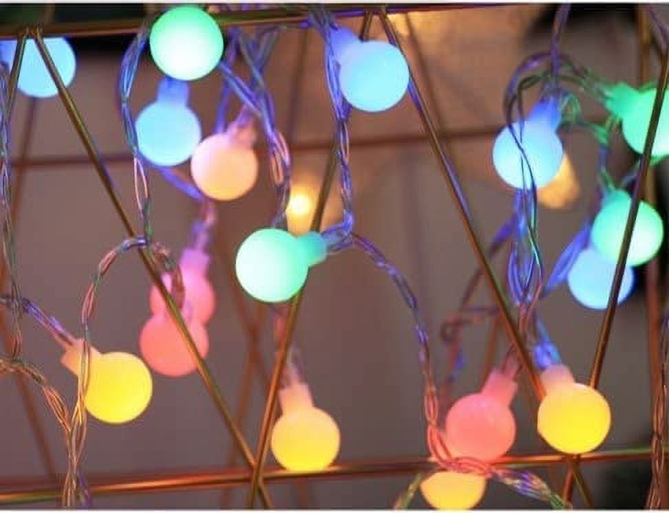 Zukuco Ball Fairy String Lights, Battery Operated Globe String Lights ...