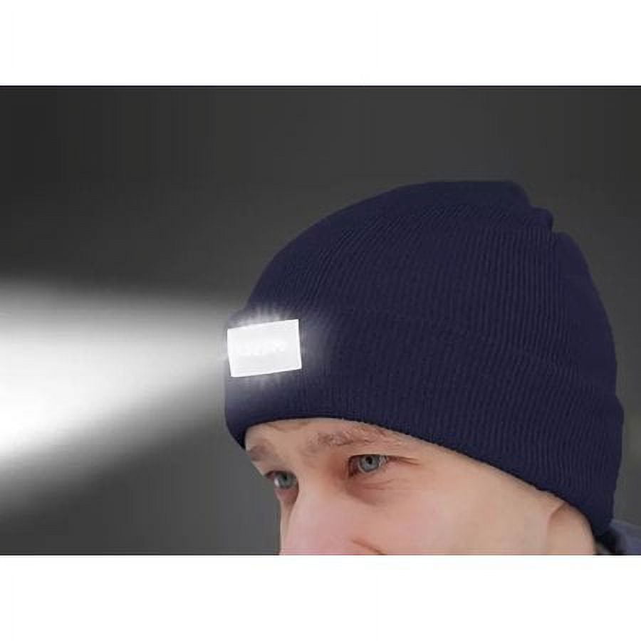 Zukuco Beanie with Light, Warm Knit Hat for Winter Safety, Unisex LED ...