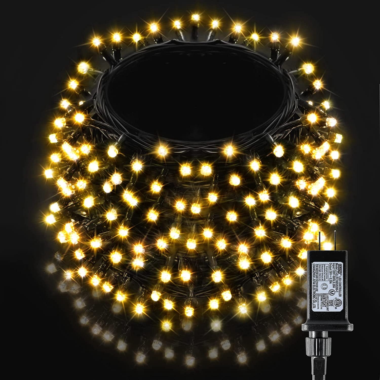 Zukuco Christmas Lights 100 LED 33FT, Christmas String Lights with 8 ...