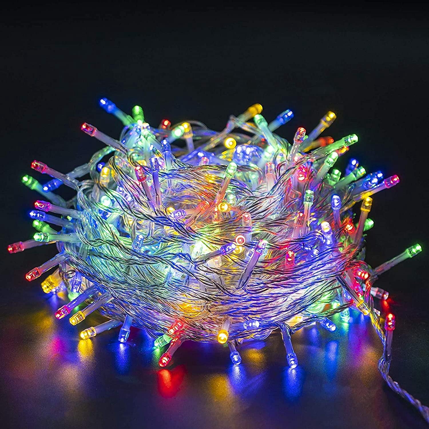 Zukuco Extendable 100 LED Twinkle String Lights, 33 FT Plug in ...