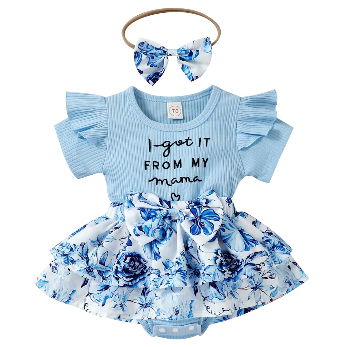 Zukuco Newborn Baby Girl Clothes Infant Long Sleeve Ruffle Romper Baby Spring Summer Outfits for ...