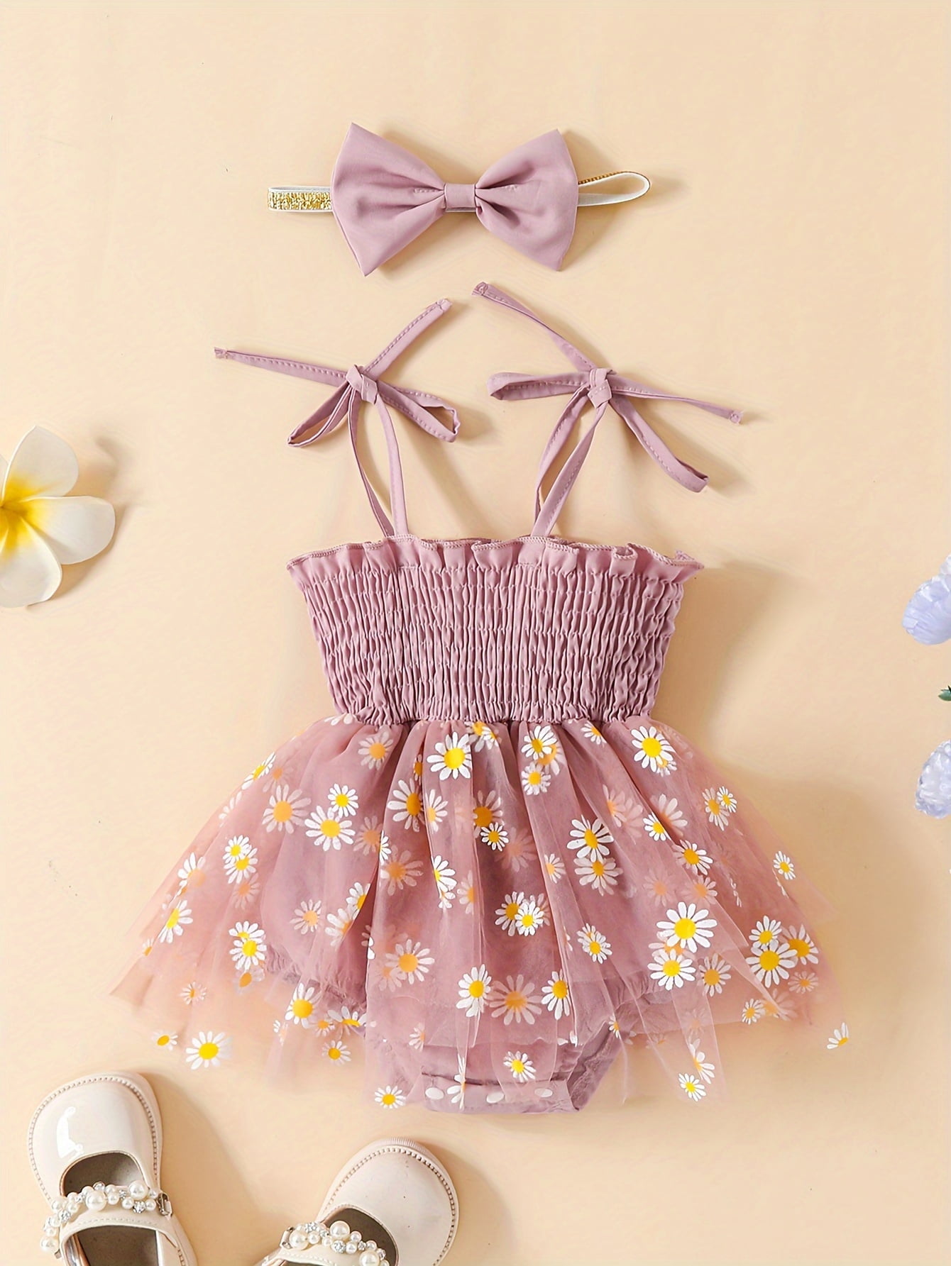 Zukuco Newborn Baby Girl Romper Dress Summer Clothes Floral One-Piece Jumpsuits Outfits with Bow ...