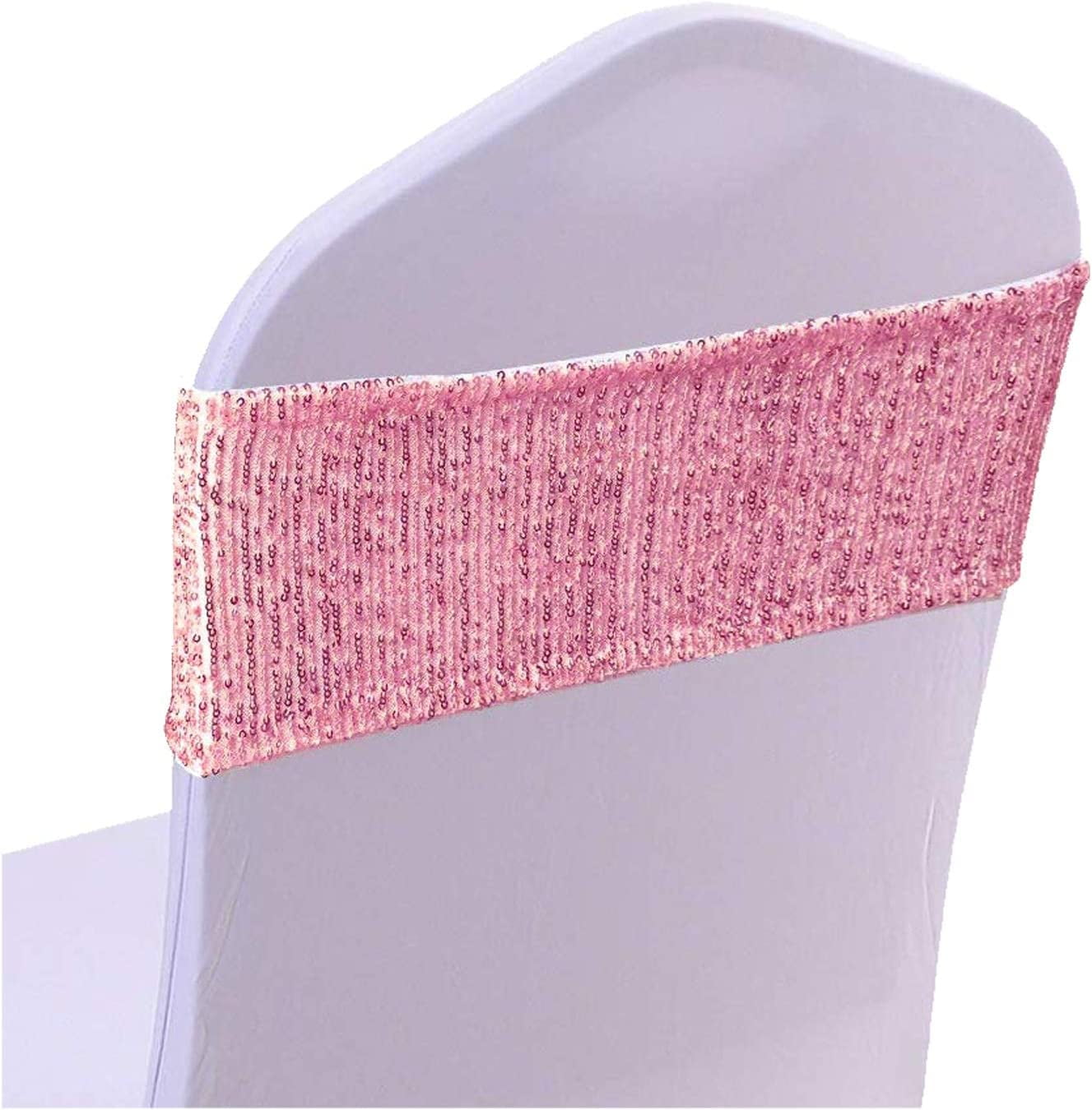 Zukuco Sequin Chair Sashes Bling Bling Chair Sashes Soft Strecth Sequin ...