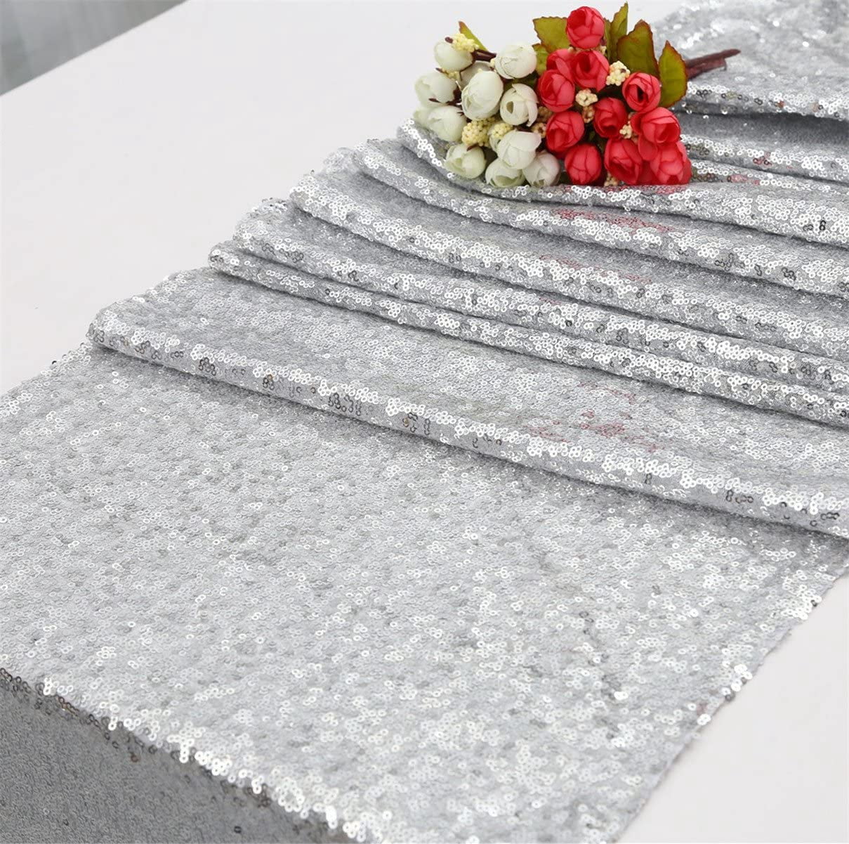 Zukuco Sequin Table Runner - Sparking Sequins Table Runners for Party ...