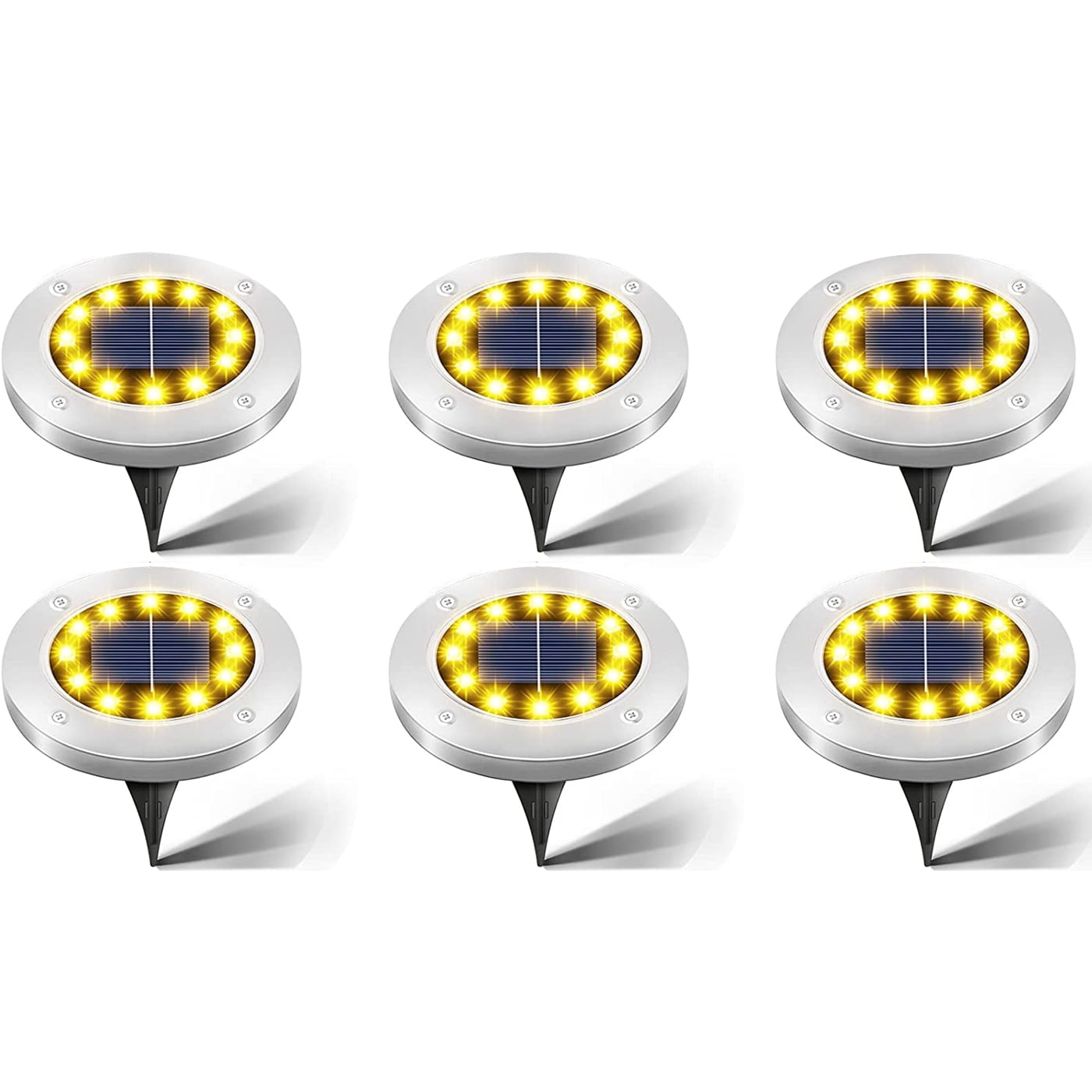Zukuco Solar Ground Lights, Solar Garden Lights Outdoor Waterproof ...
