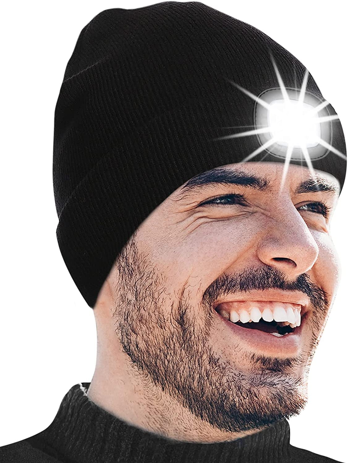 Zukuco USB Rechargeable LED Lighted Beanies Hat Unisex Adjustable ...