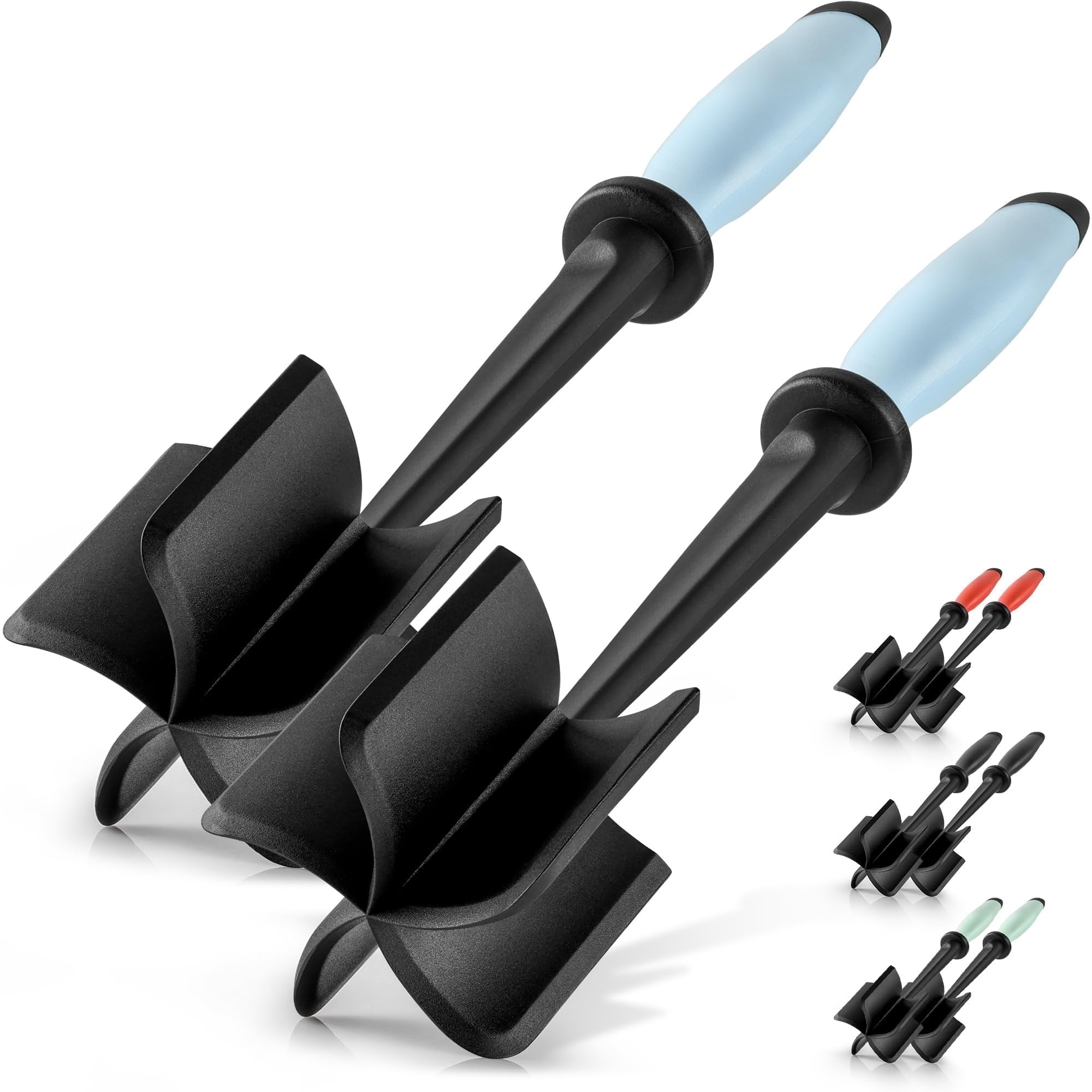 Zulay Kitchen 2 Pack Ground Beef Chopper Tool Hamburger Smasher Tool ...