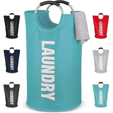 Mainstays Flexible Square Laundry Hamper, Teal - Walmart.com
