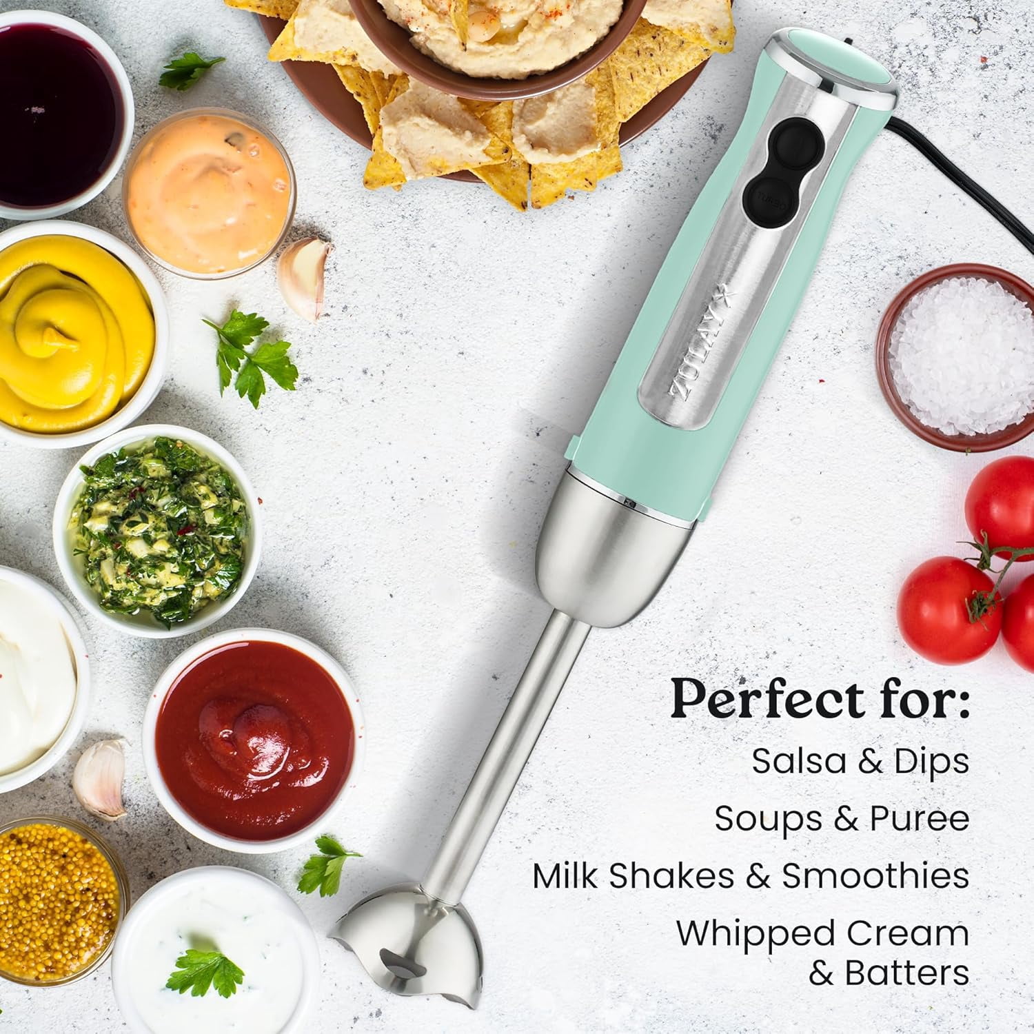 Zulay Immersion Stick Mixer Hand Blender - - Walmart.com