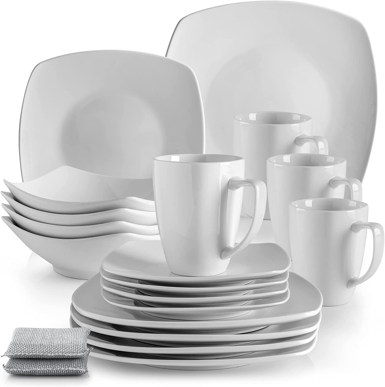 The Pioneer Woman Vintage Ruffle Floral Dinnerware Set, 20 Piece ...