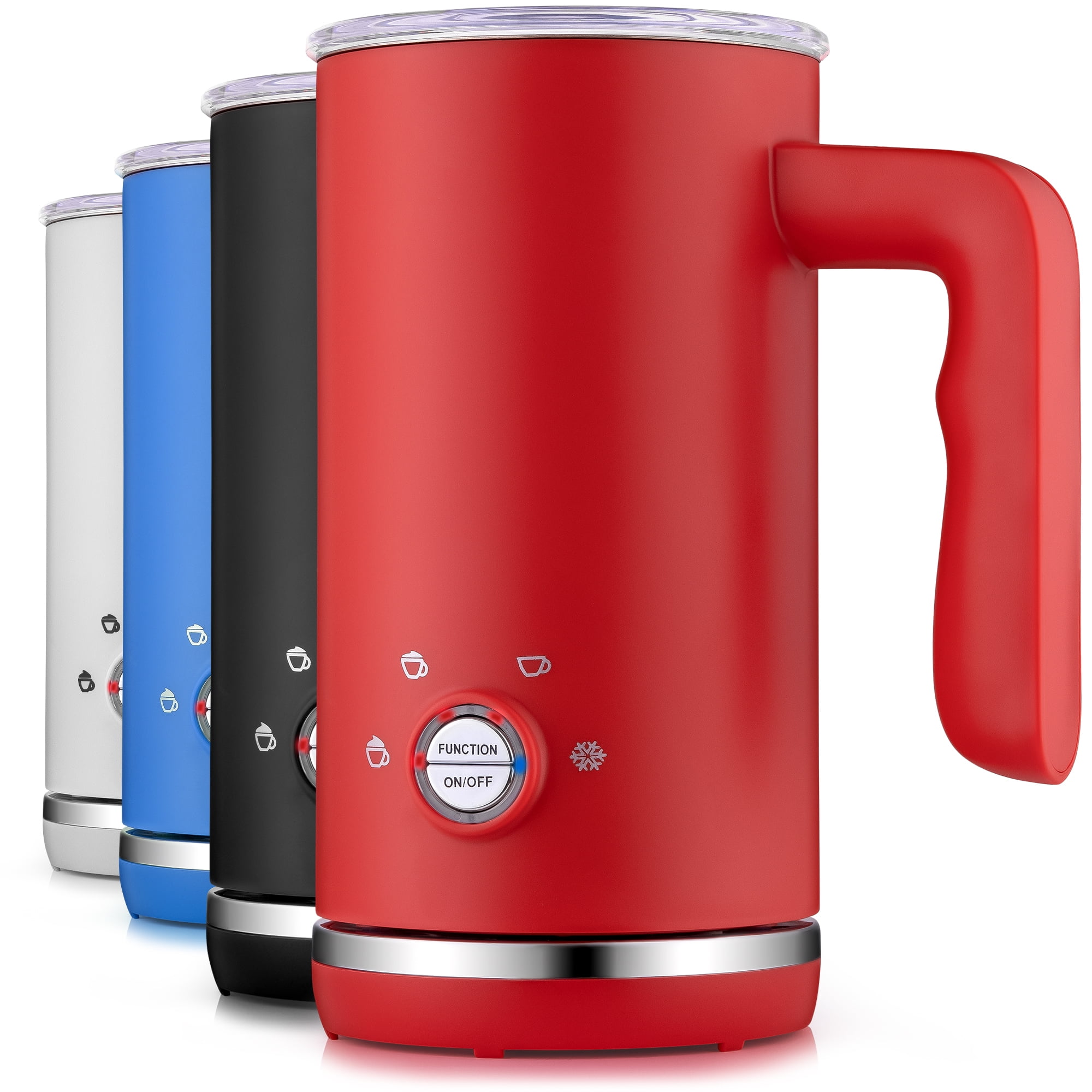 Zulay 4-in-1 Milk Frother, Steamer, Cappuccino Maker - 10 oz Coffee ...