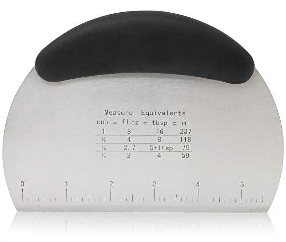 Premium Multi-purpose Stainless Steel Bench Scraper & Chopper, Easy to ...