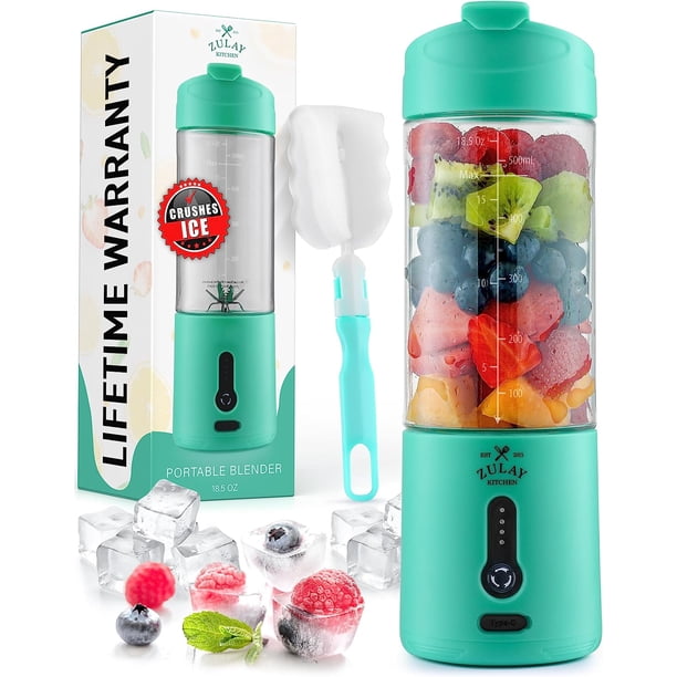 Zulay Kitchen Portable Blender USB Rechargeable Personal Juicer Ice ...