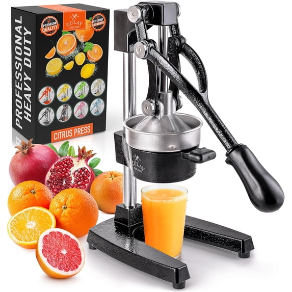 Zulay Kitchen Large Manual Citrus Juicer Press - Heavy Duty Commercial ...