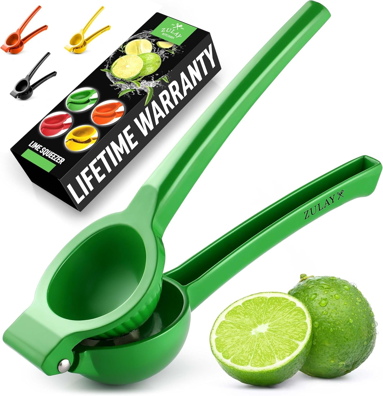 Zulay Metal Lime Squeezer – Heavy-Duty Citrus Juicer for Maximum Juice ...