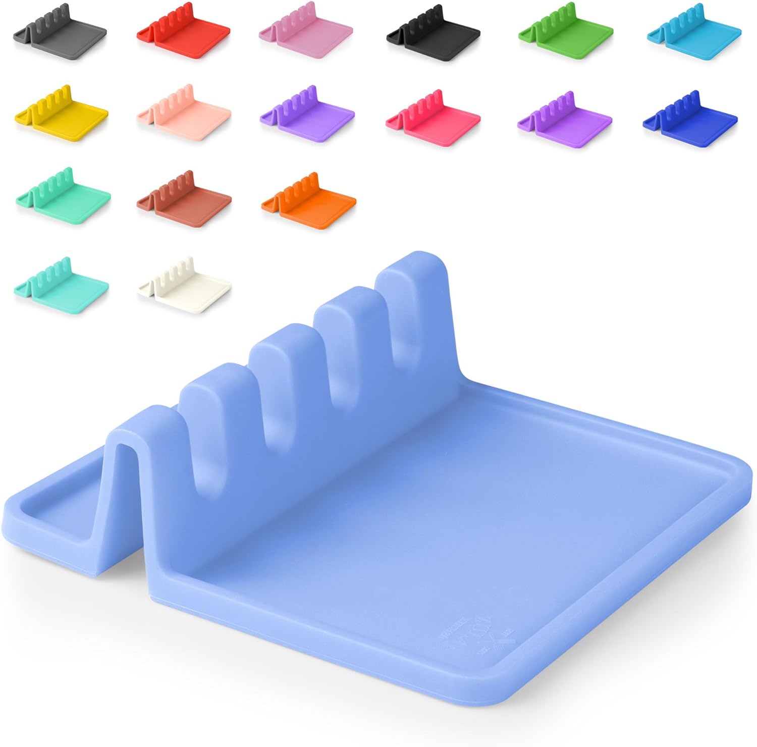 Zulay Silicone Utensil Rest with Drip Pad for Multiple Utensils BPA ...