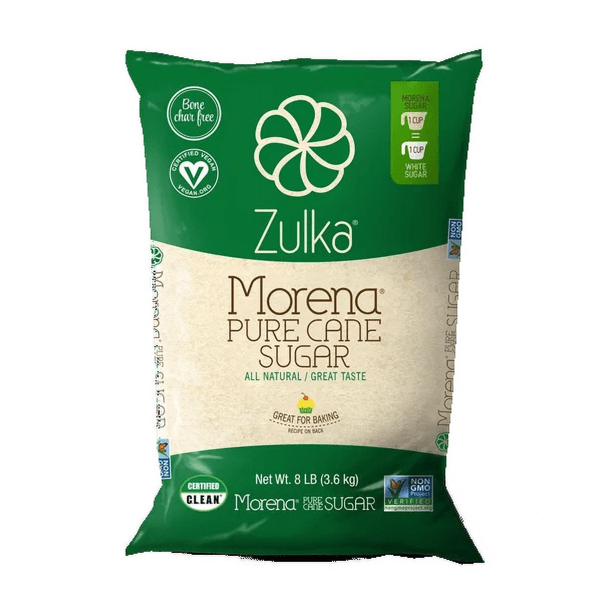 Zulka Morena Pure Cane Sugar, Unrefined, Non-GMO, 8 lb - Walmart.com