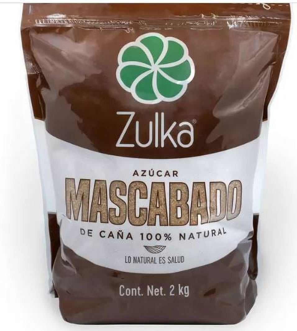 Zulka Raw Muscovado Sugar, 2 kg, Caramel Cane Flavor, Azucar de Cana ...