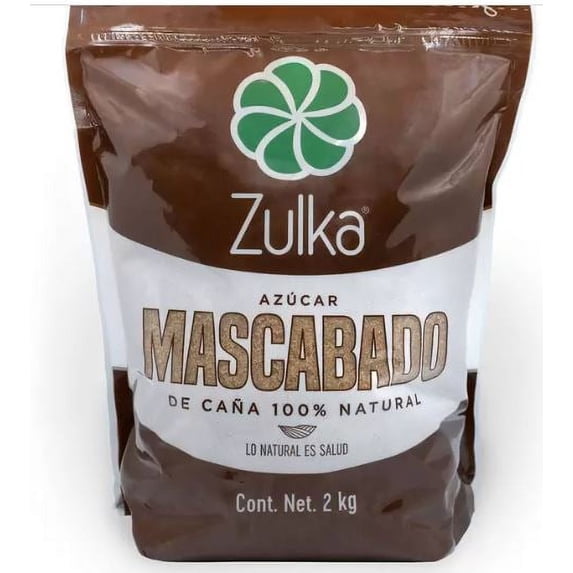 Zulka Raw Muscovado Sugar, 2 kg, Caramel Cane Flavor, Azucar de Cana ...