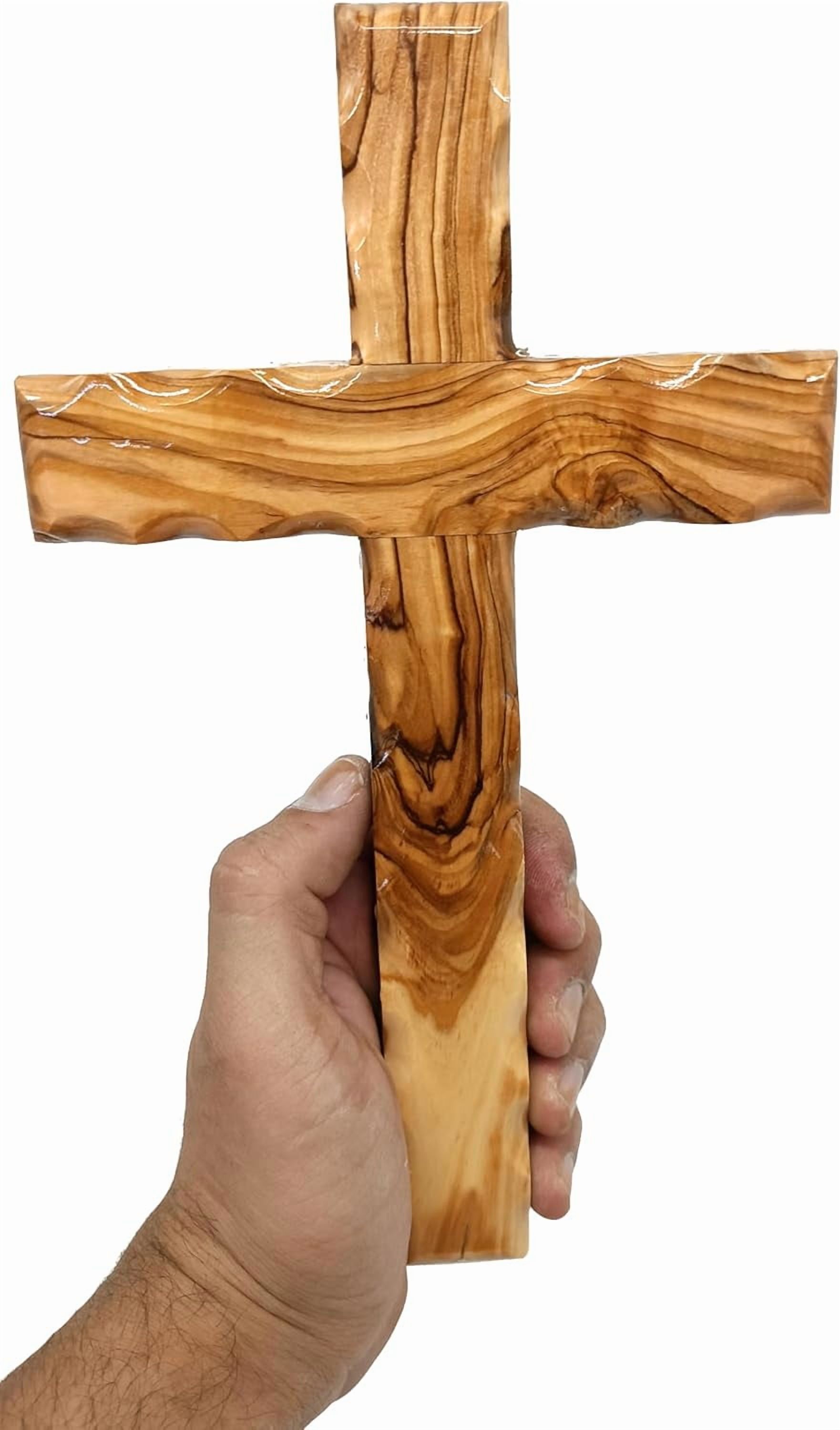 Zuluf Wooden Olivewood Plain Cross For Wall decor | Large Wall Cross ...