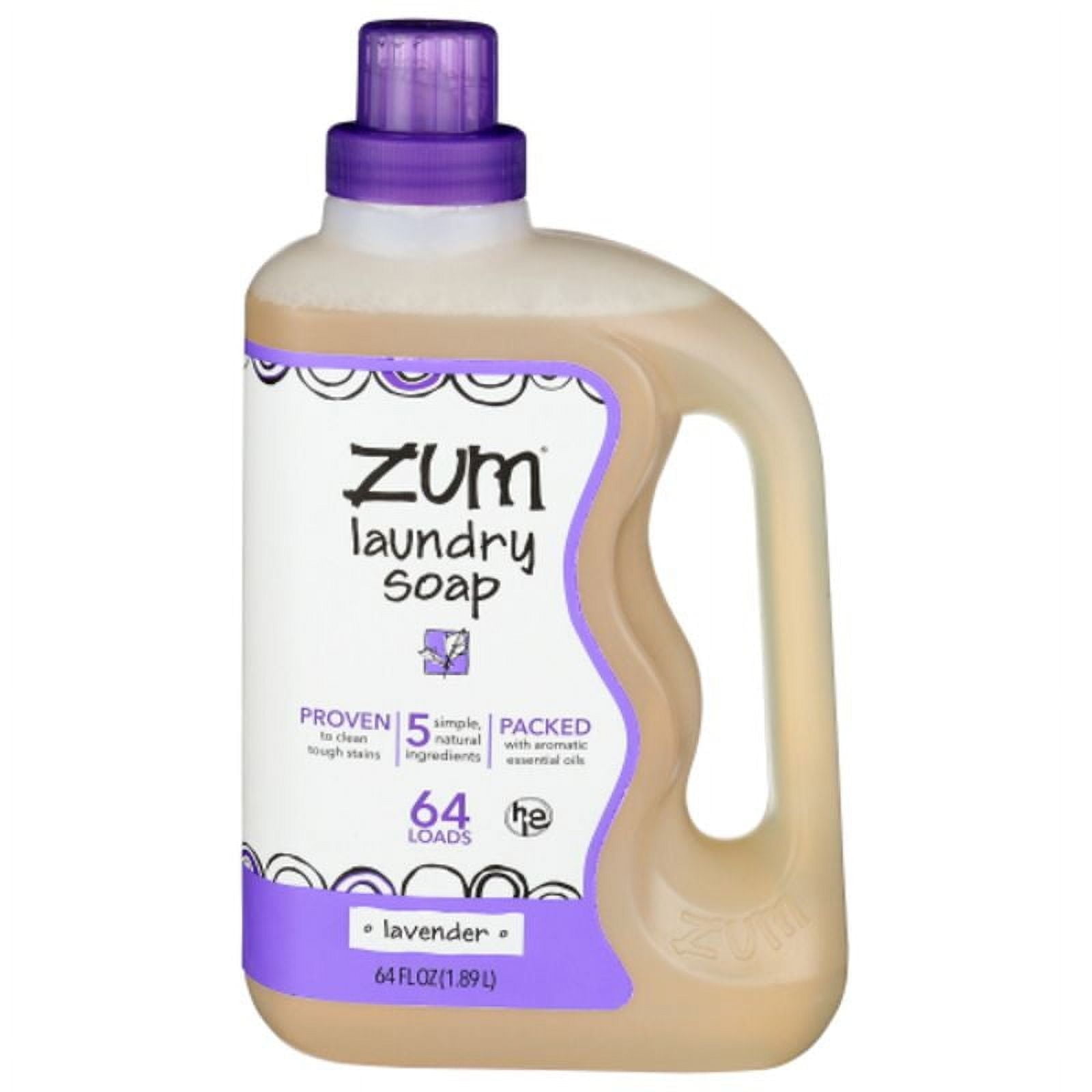 Zum Clean Aromatherapy Laundry Soap Lavender - 64 fl oz Pack of 3 ...