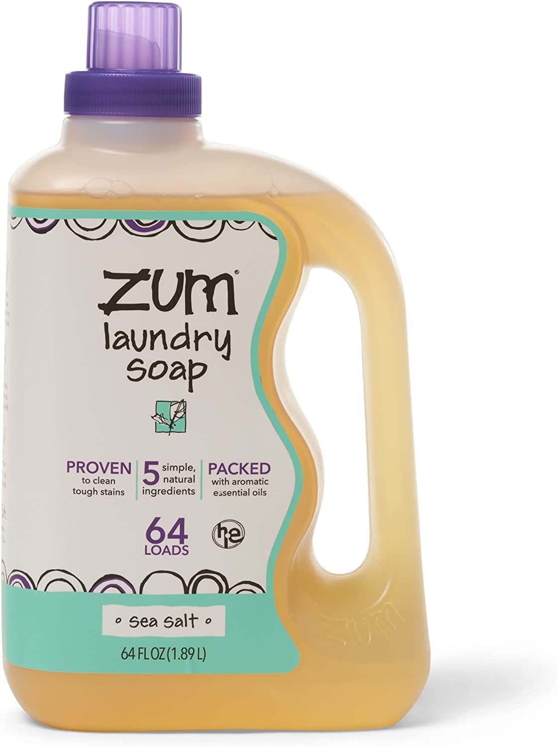 Zum Clean Aromatherapy Laundry Soap Sea Salt - 64 fl oz - Walmart.com
