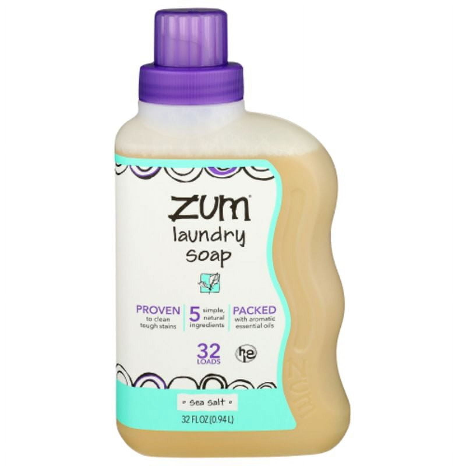Zum Clean Sea Salt Aromatherapy Laundry Soap 32 fl oz - Walmart.com