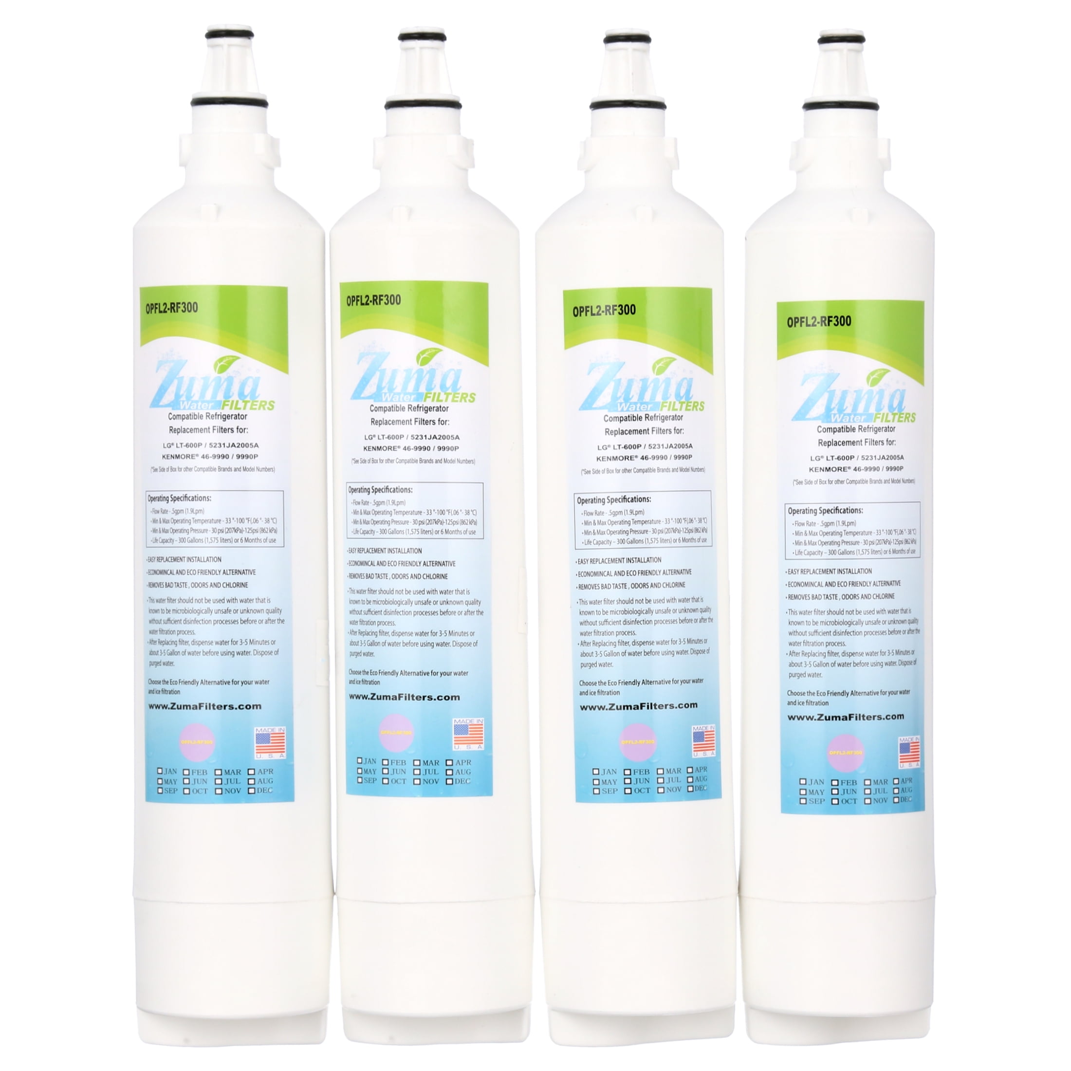 Zuma Filters™ Brand Refrigerator Water and Ice Filter compatible with ...