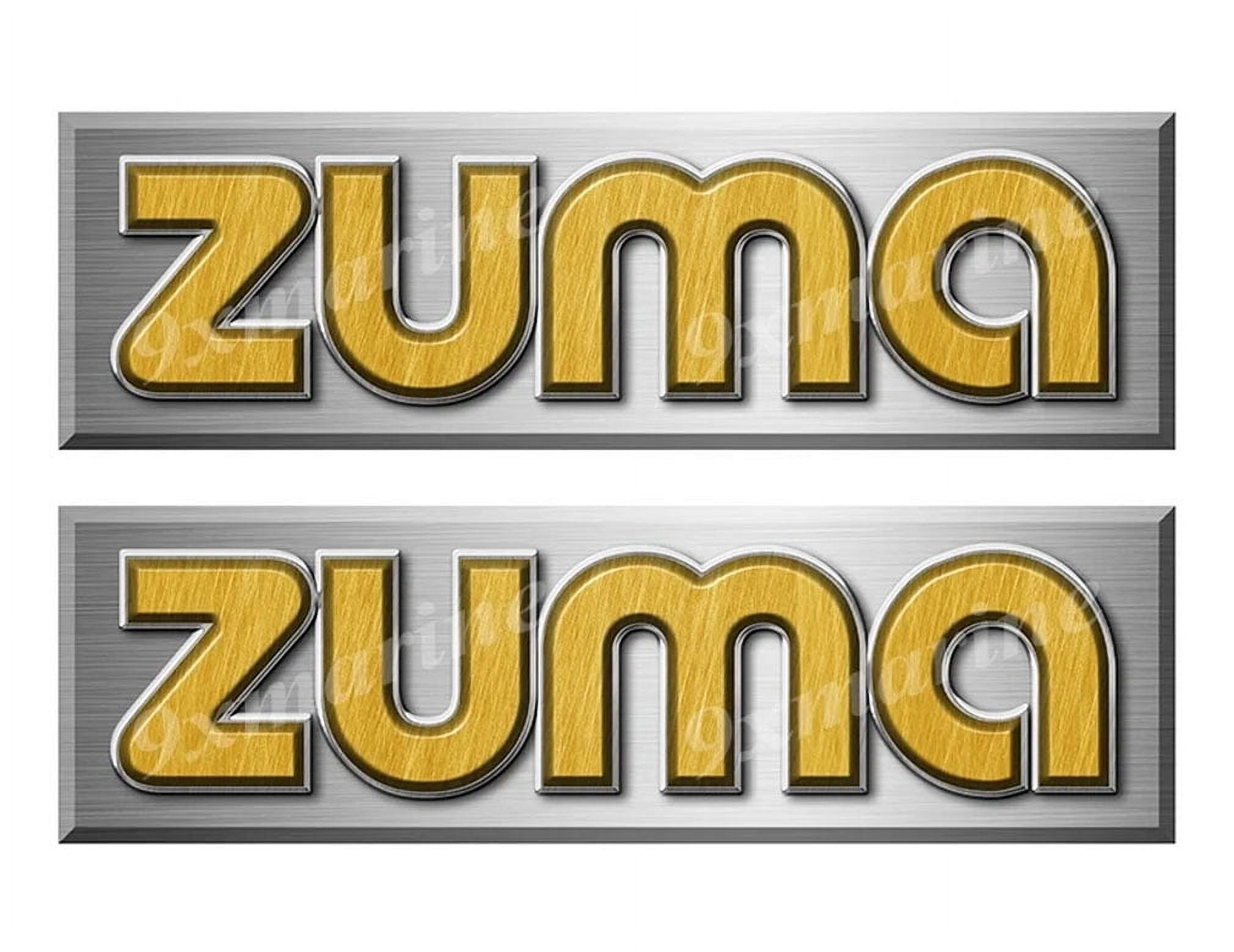 Zuma Remastered Stickers. Brushed Metal Style - 10" long - Walmart.com