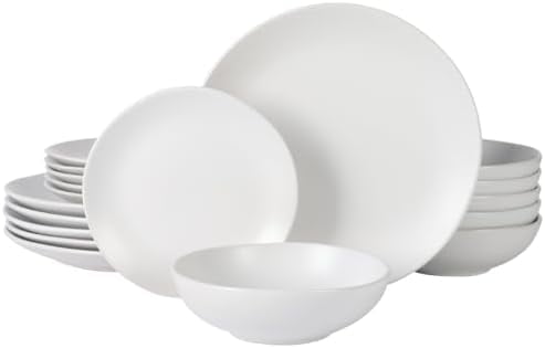 Zuma Stoneware Plates, Bowls, & Mugs Dinnerware Set - Matte Black ...
