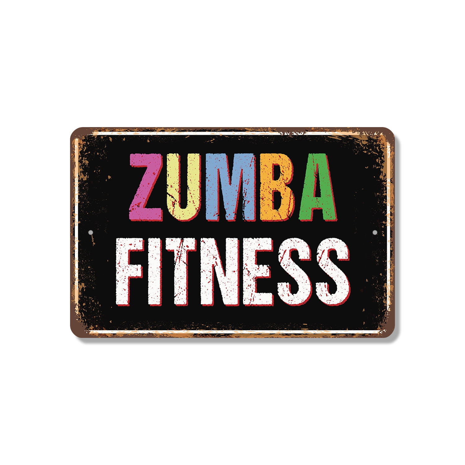 Zumba Fitness Street (2 Pack) 8 Inch x 12 Inch Novelty Plastic Sign ...