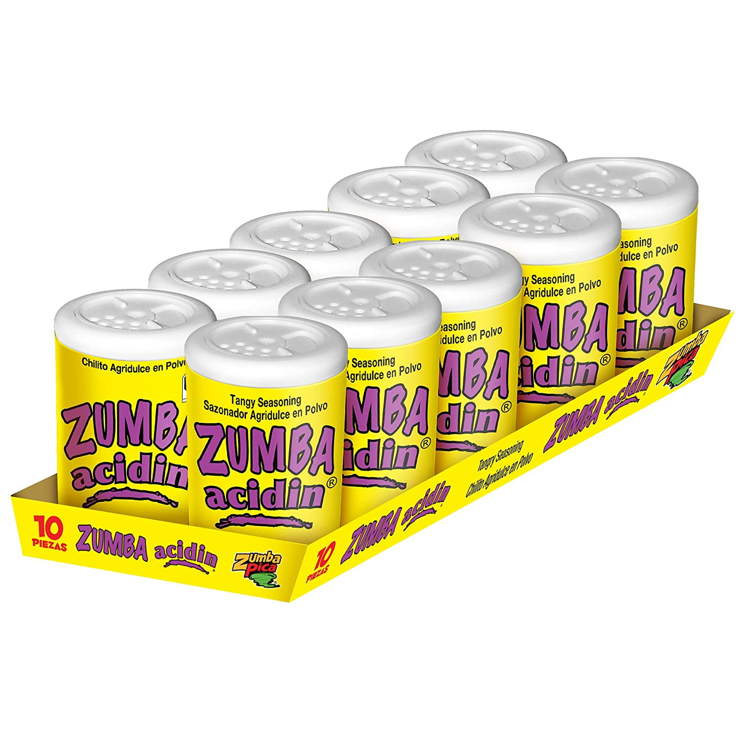 Zumba Pica Acidin Chili Powder 1.06oz (30gr) 10 Count - Chili Candy ...
