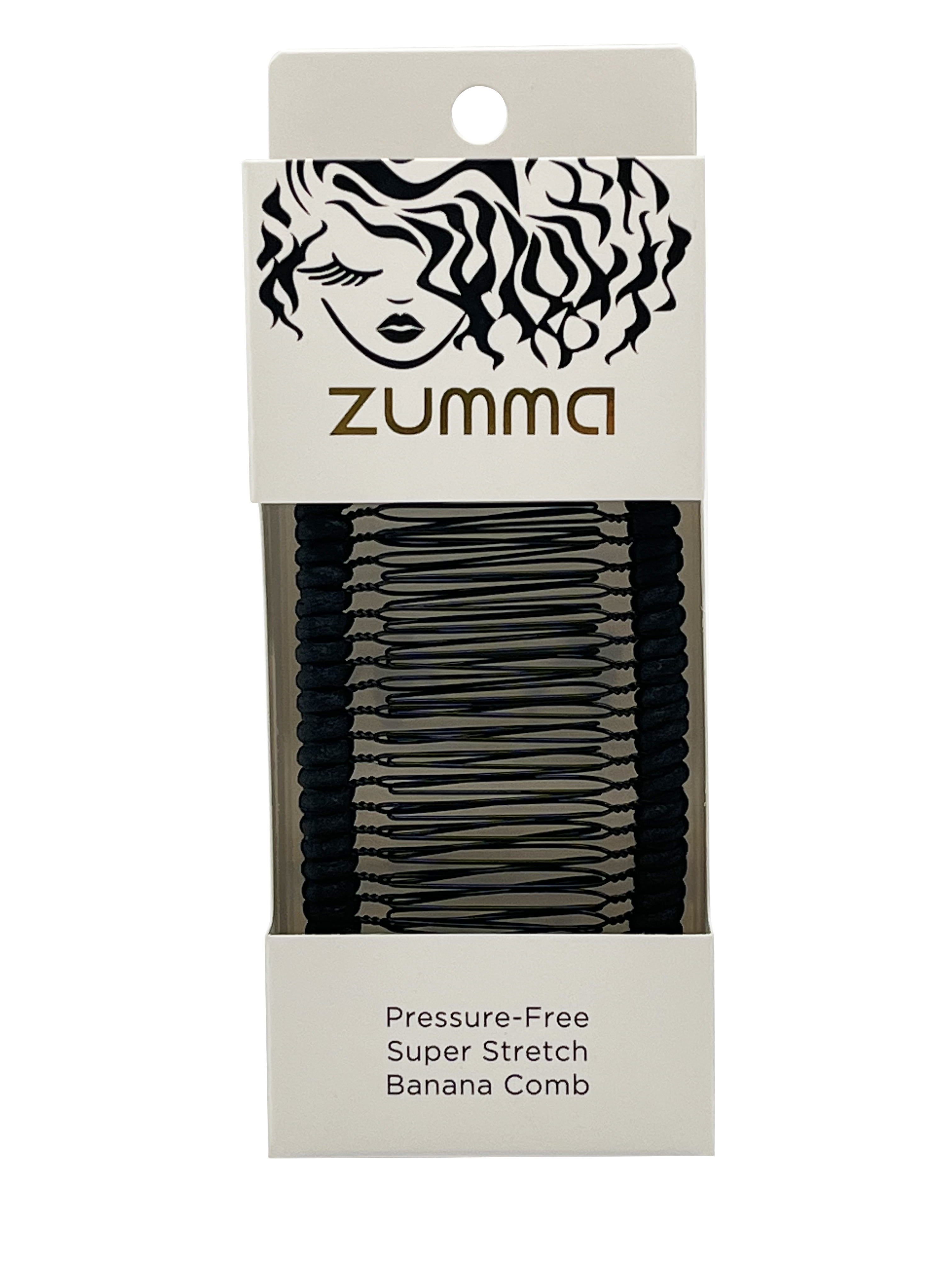Zumma Non-Damaging Banana Comb for Women, Black - Walmart.com